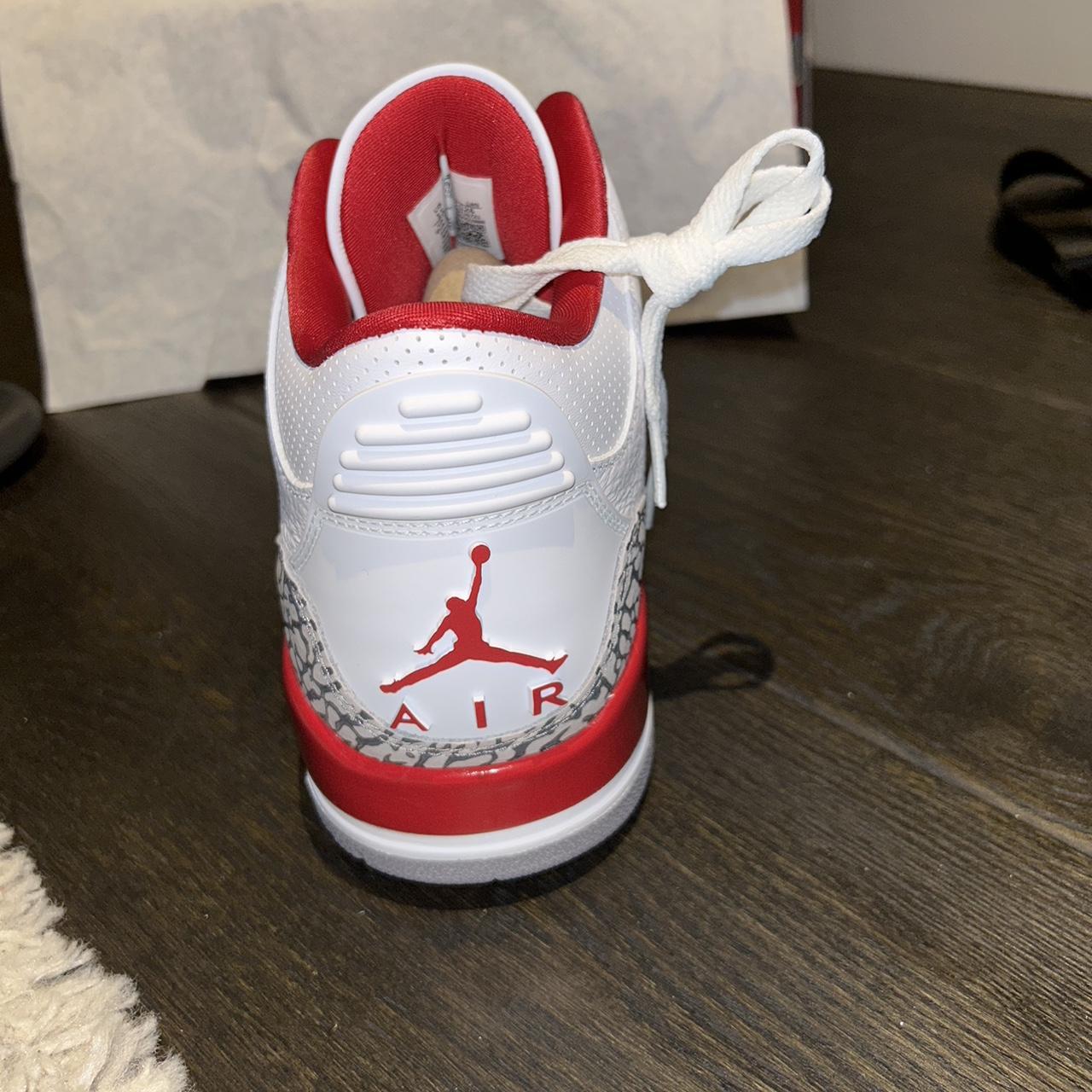 Jordan 3 Cardinal red Size UK10 Never worn before - Depop