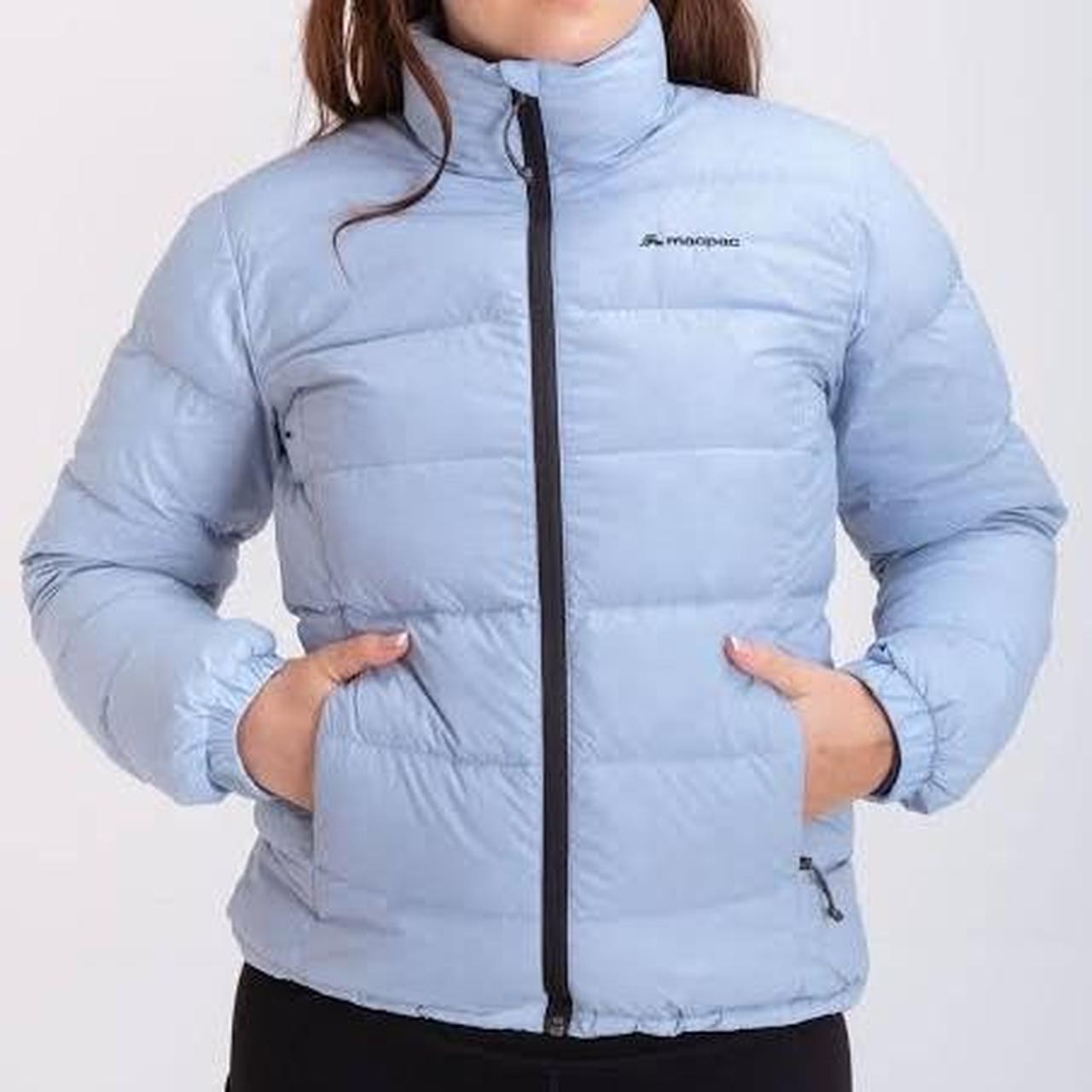 MacPac Light Blue Down Puffer - In great condition... - Depop