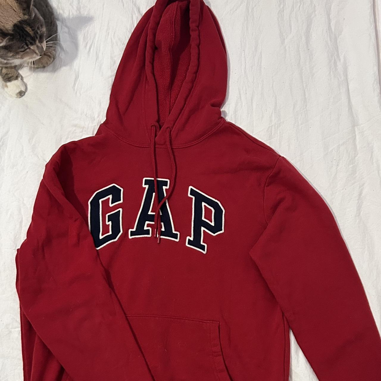 men's Gap red and blue hoodie - Depop