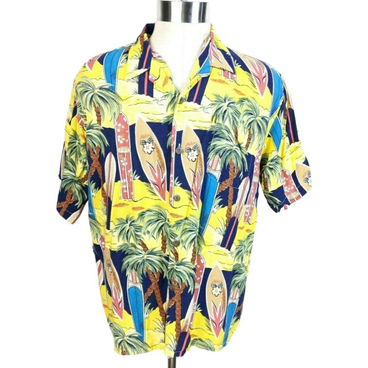 Vintage Pineapple Connection Button Down Shirt Large... - Depop