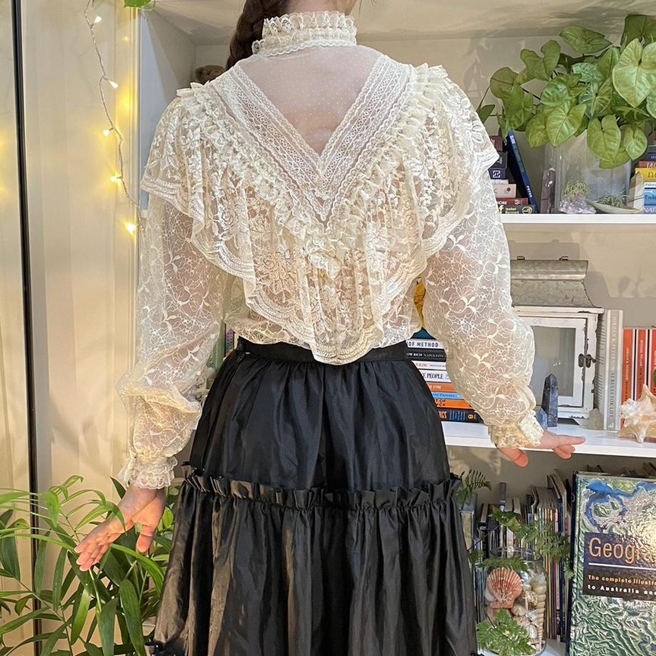 Antique Handmade Victorian Era Lace Blouse... - Depop