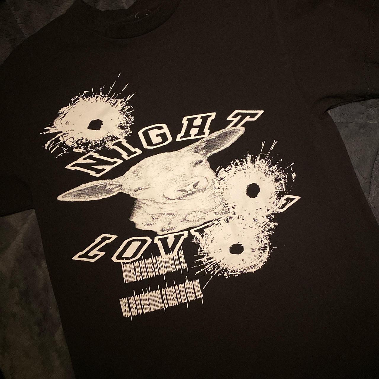 “Where is Night Lovell” 2022 Black Tour shirt Never... - Depop