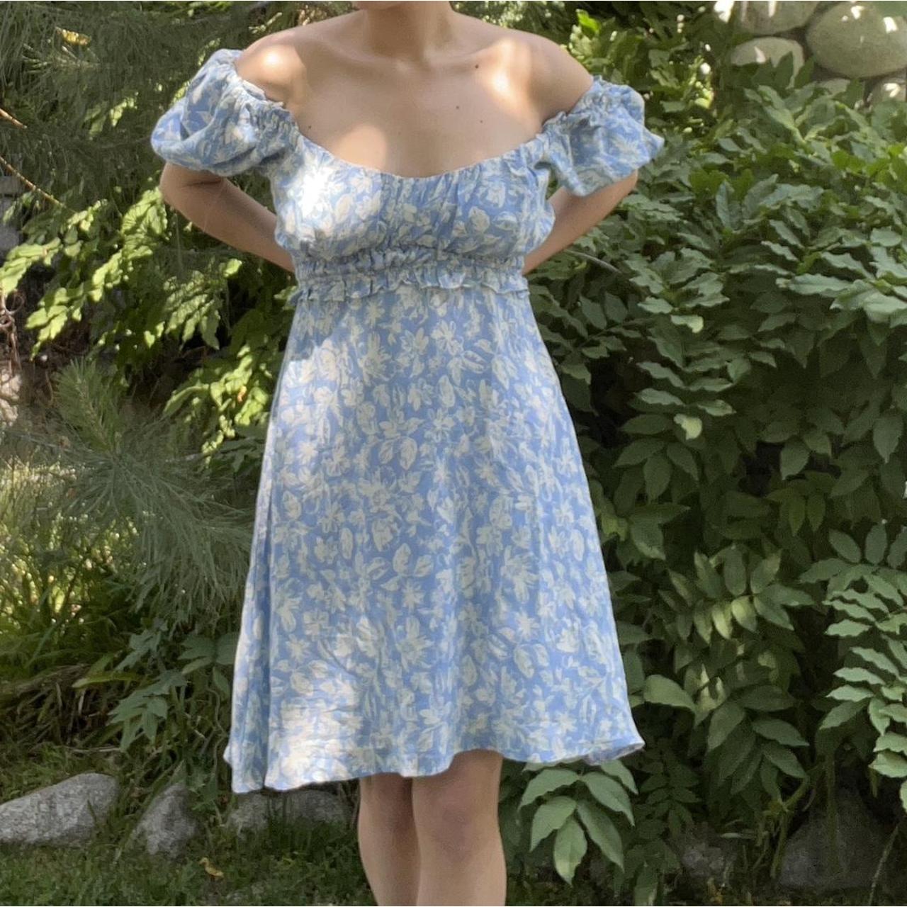 baby blue cottage core size small Astr The Label... - Depop