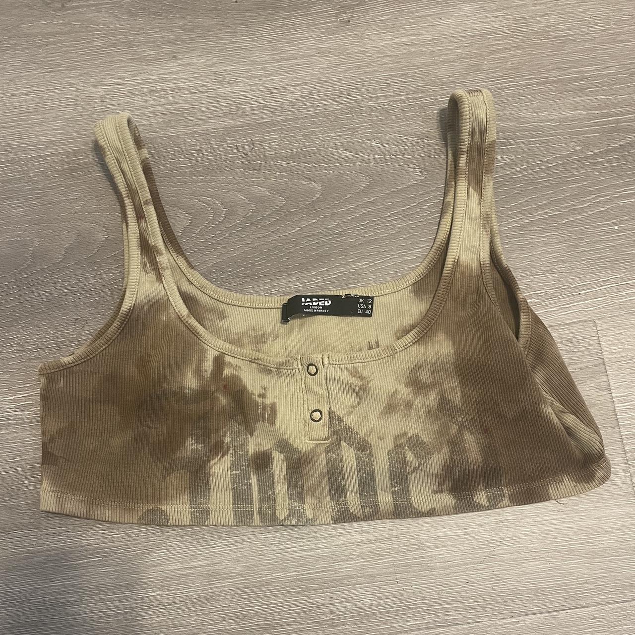 Jaded London super cropped micro tank top Size US 8 - Depop