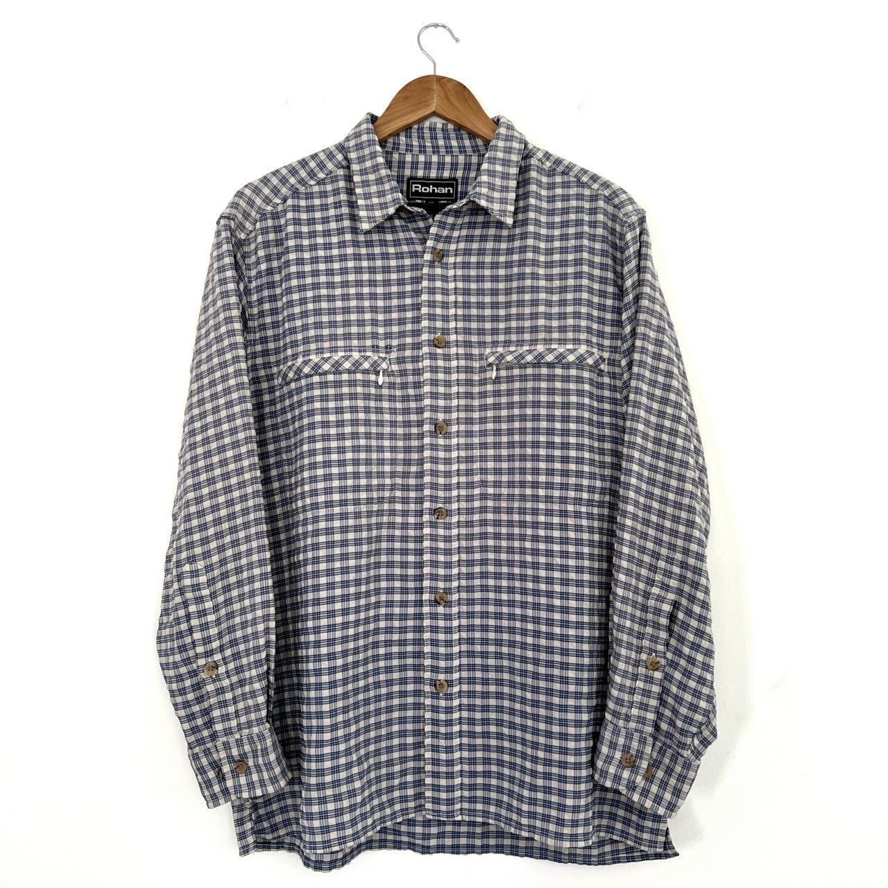 Rohan Shirt ‘On Route’ Mens Check Button Down Long... - Depop