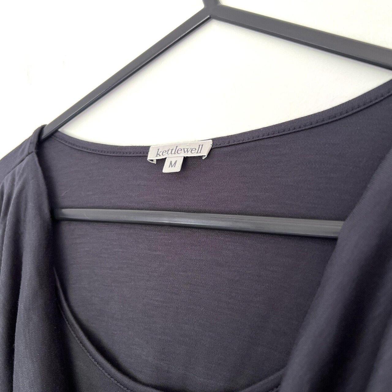 Kettlewell Womens Top Draped Size Medium Black... - Depop
