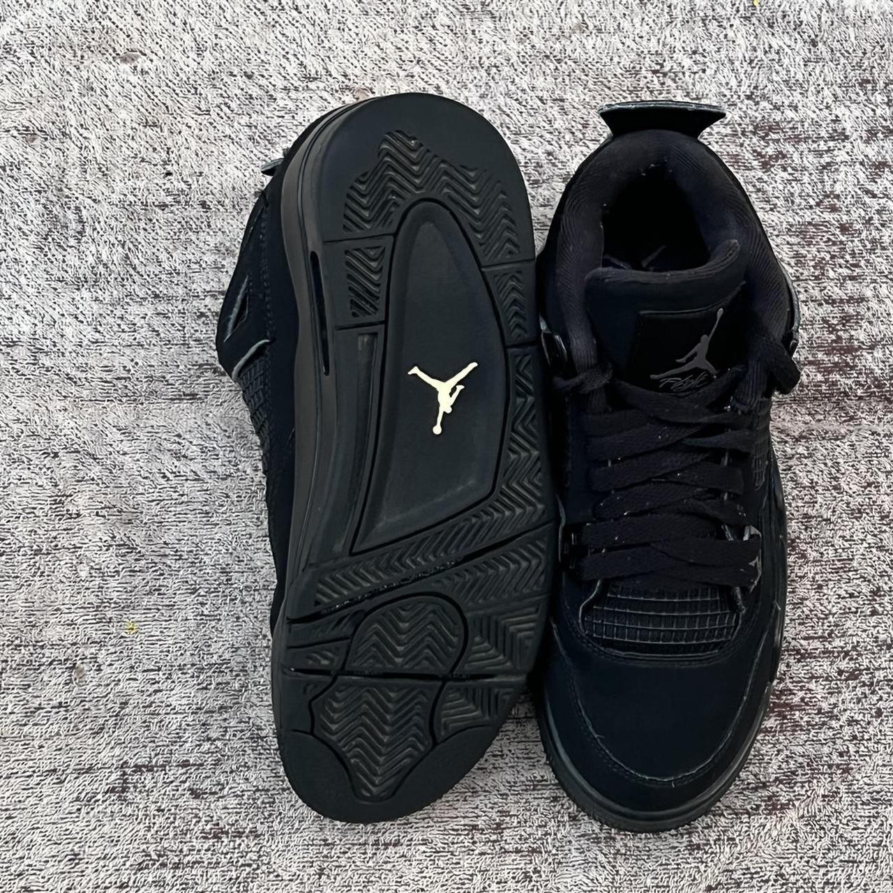 Nike Air Jordan 4 Retro GS Black Cat 2020 408452-010... - Depop