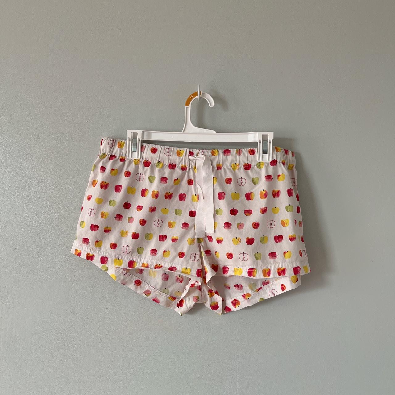 J.Crew apple pajama shorts best fits M-L Adorable... - Depop