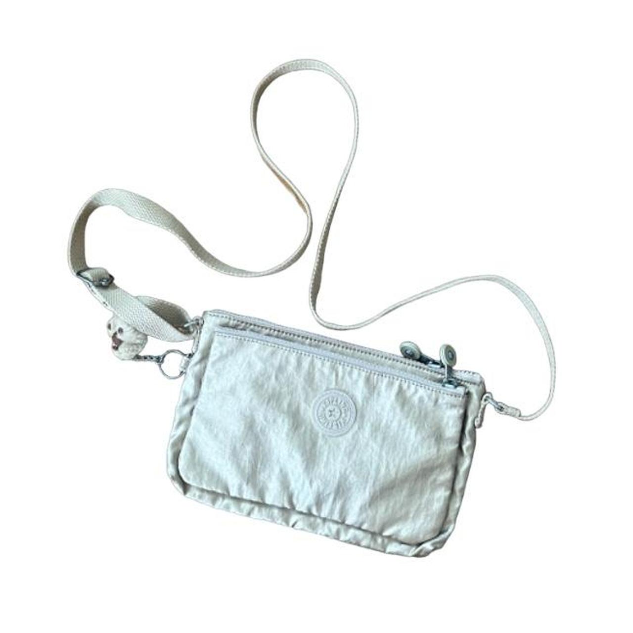 Vintage kipling shoulder bag gold silver with... - Depop