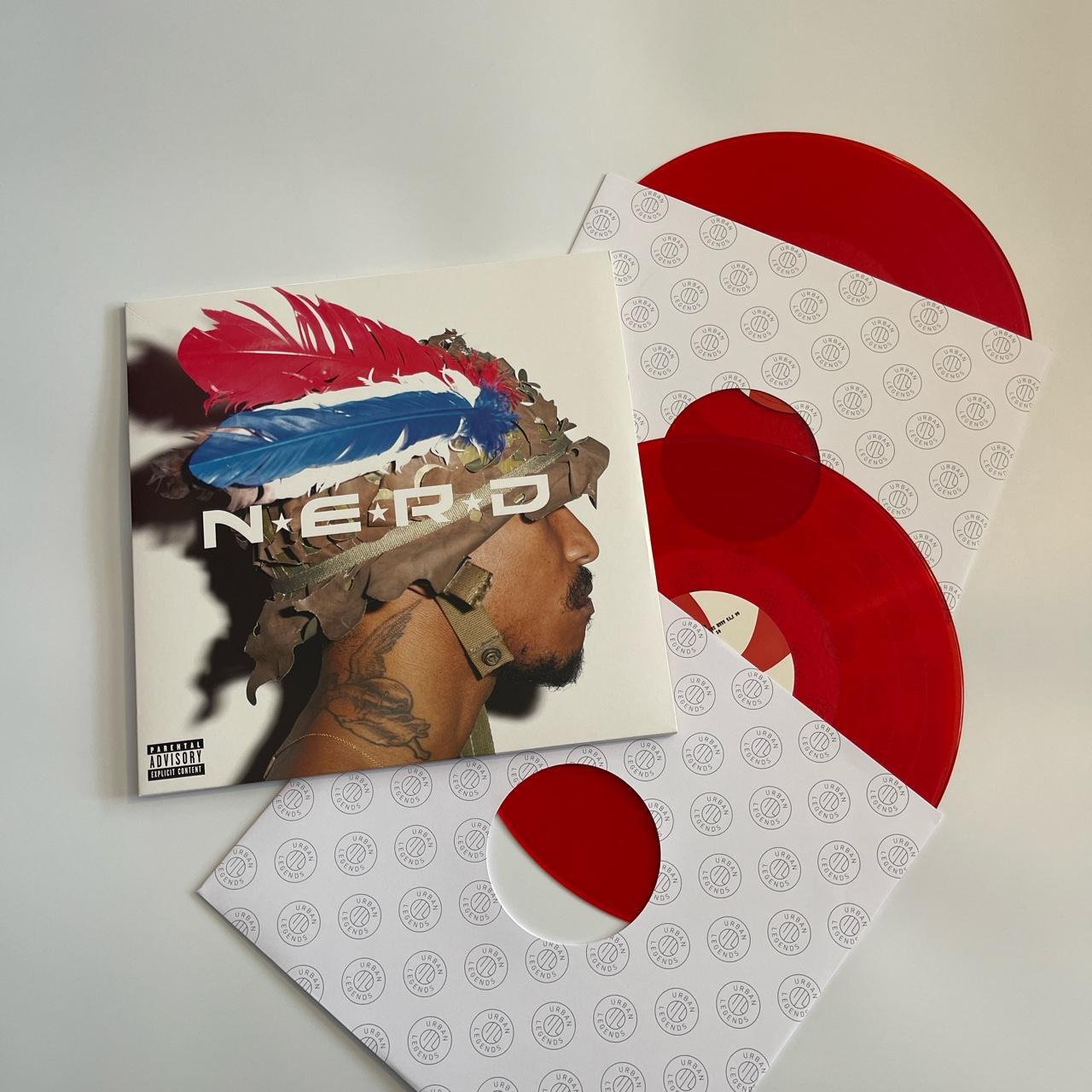 N.E.R.D - nothing vinyl Exclusive red variant #nerd - Depop