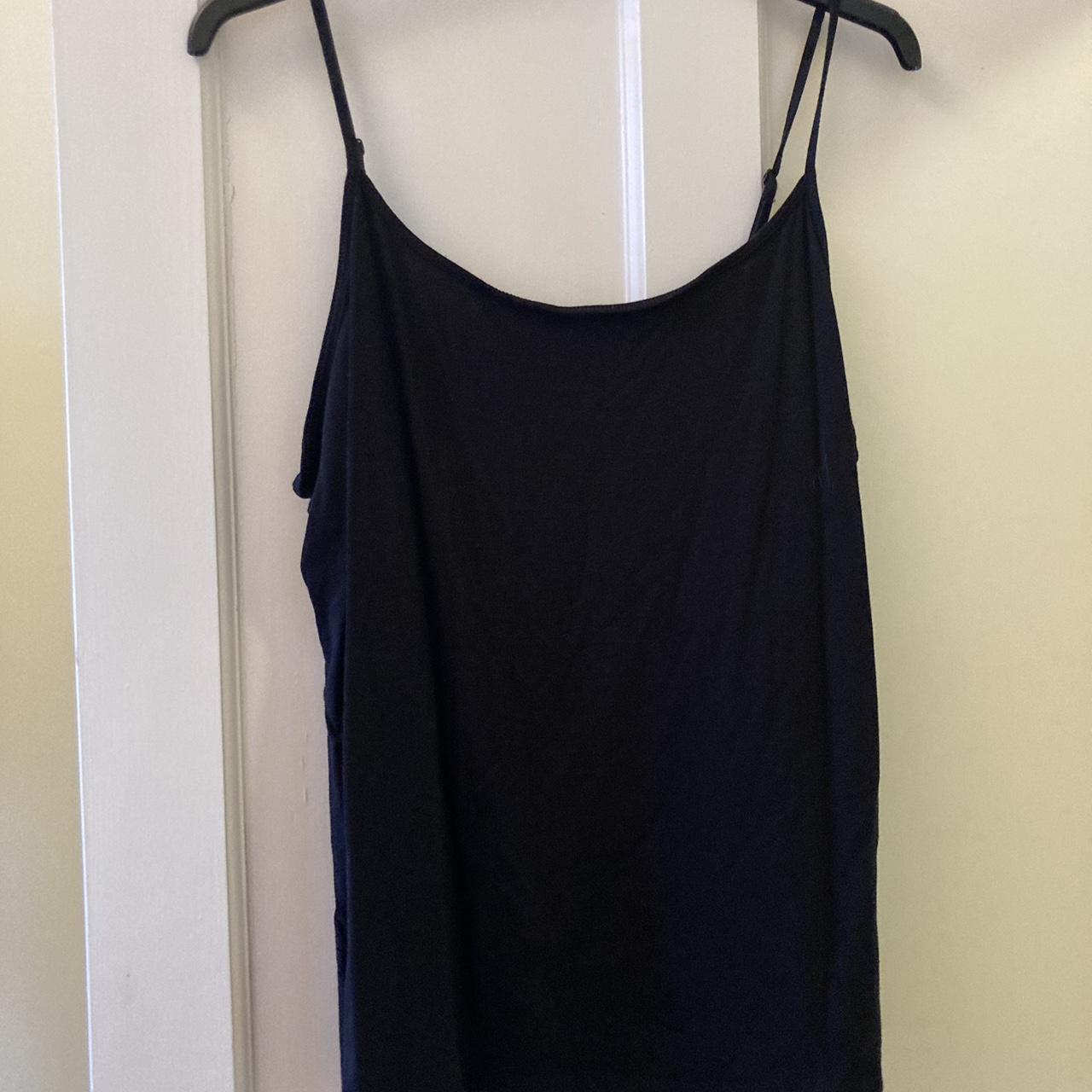 Primark black cami top, size 2XL 22-24, worn once - Depop