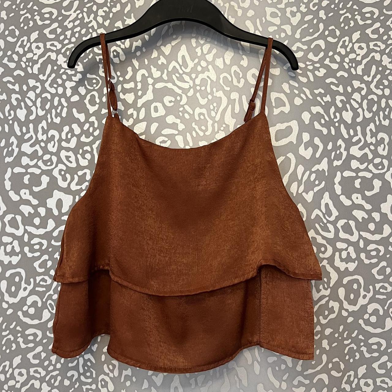 Missguided Cami Copper/rust colour. Size 6. Never... - Depop