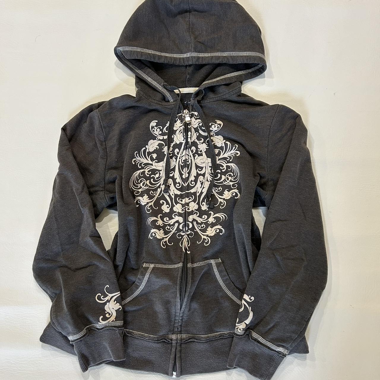 y2k grunge zip-up jacket Early 2000's! size: S... - Depop