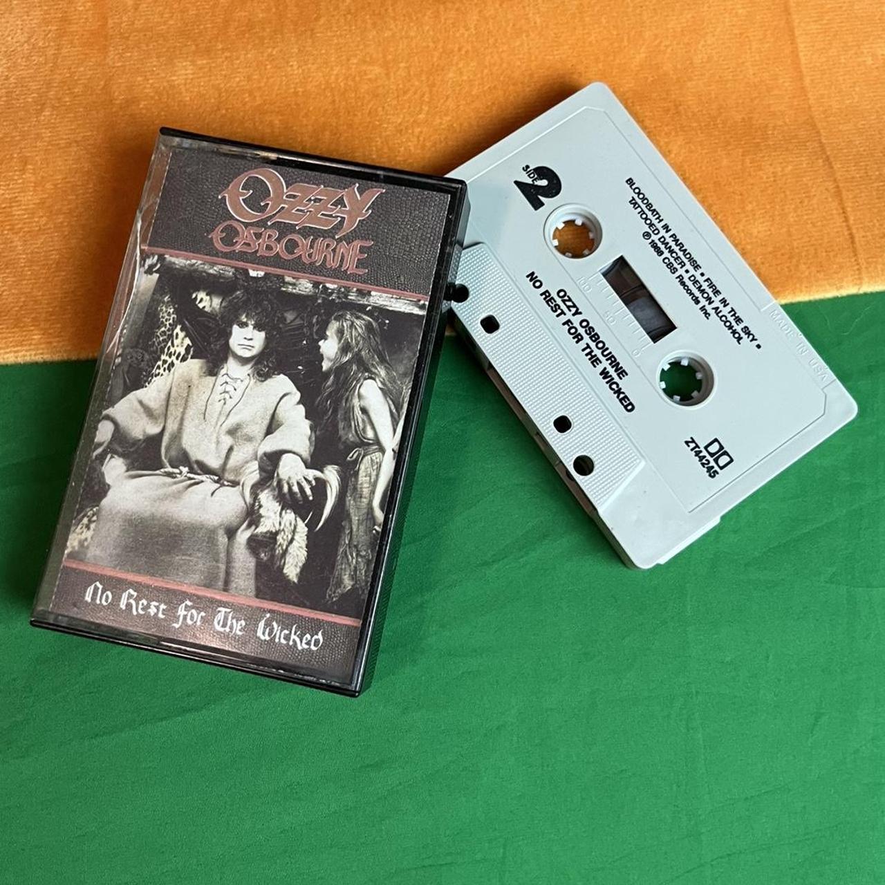 Ozzy Osbourne no rest for the wicked cassette tape... - Depop Ozzy Osbourne no rest for the wicked cassette tape... - Depop