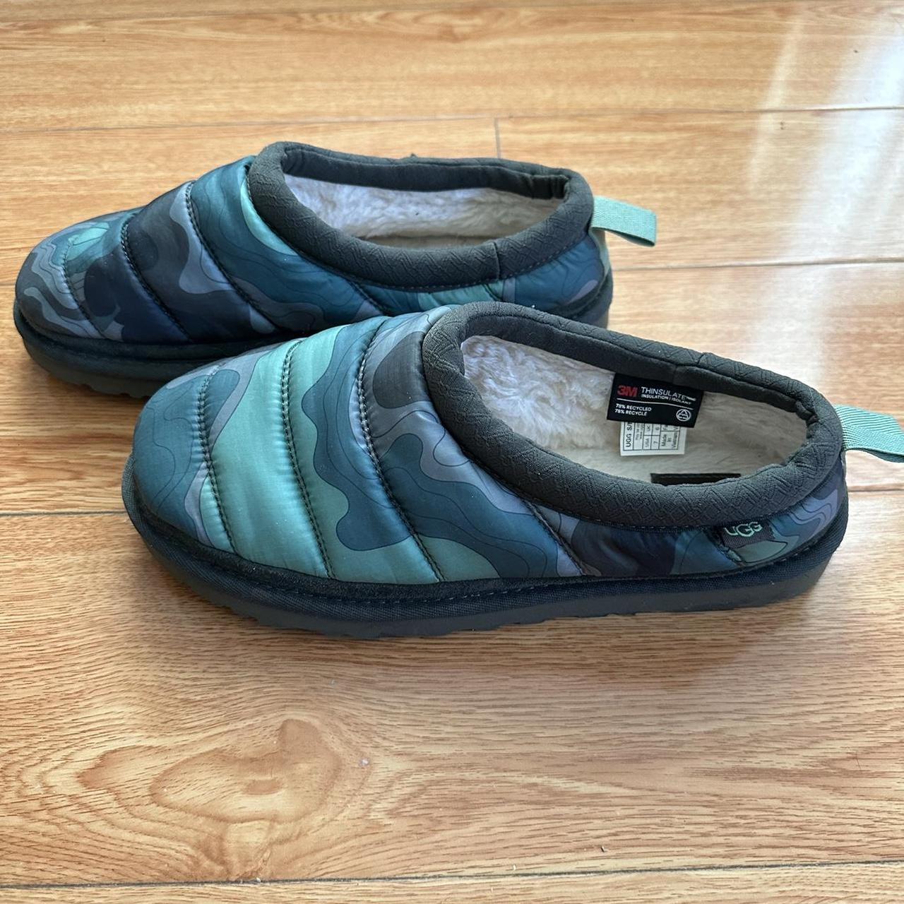 Green camo style short UGGs Fluffy and warm on the... - Depop