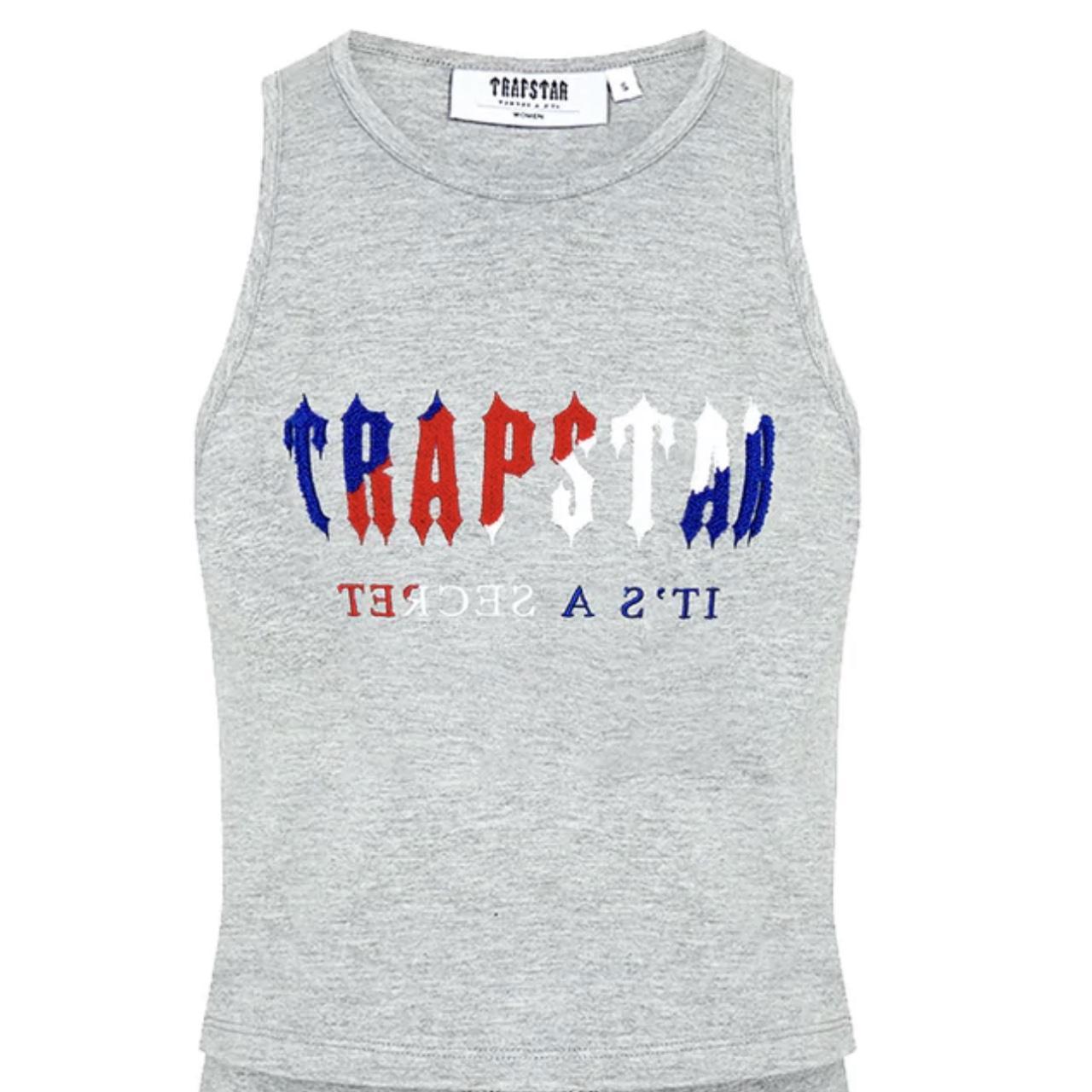 Trapstar Womens chenille decoded shorts set Size -... - Depop