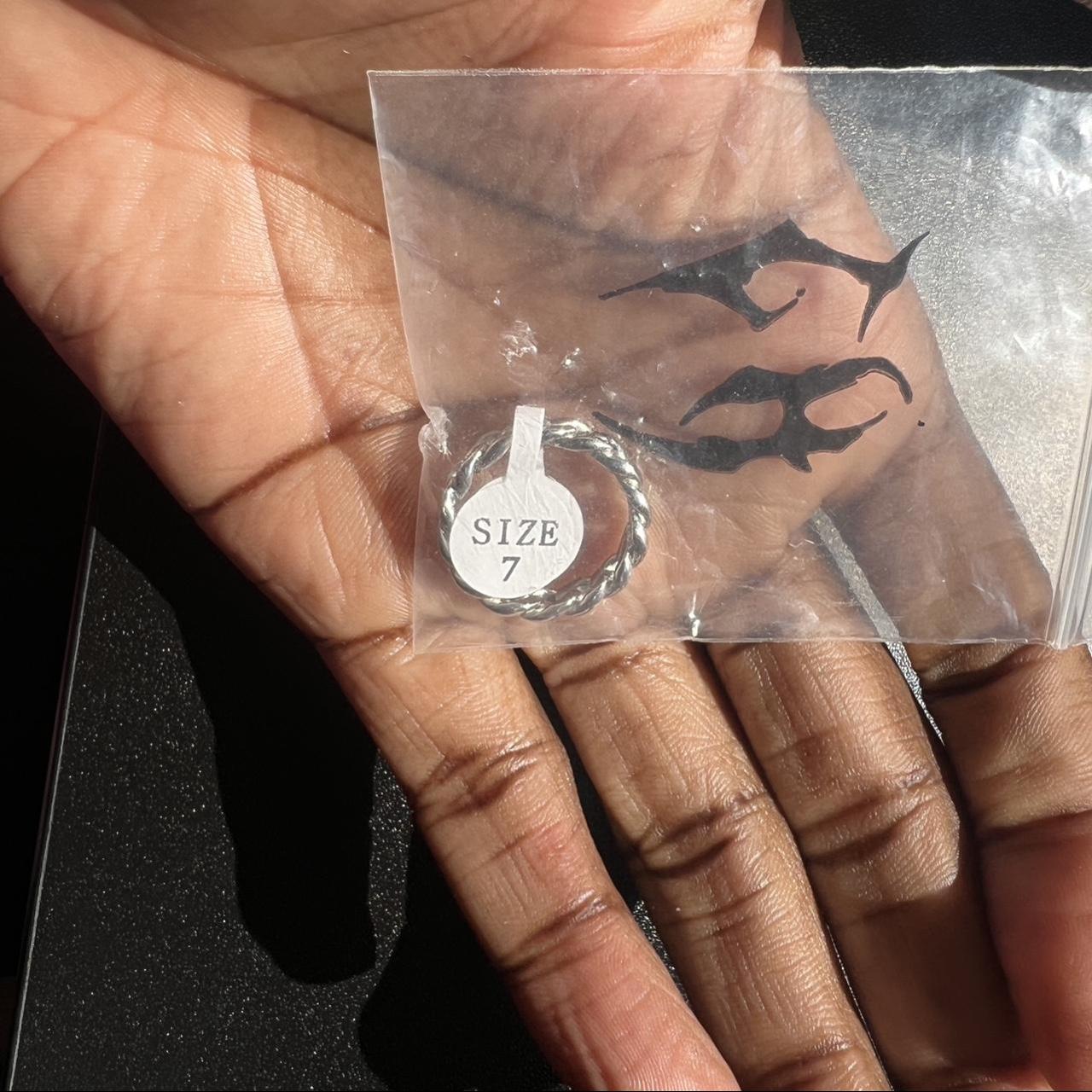 Hard Jewelry ring that I cannot fit. Size seven and... - Depop