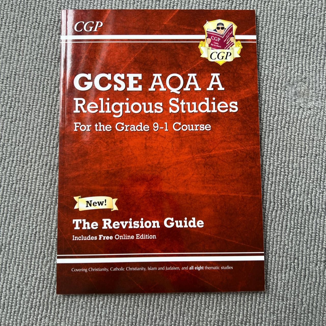 cgp textbook for aqa religious studies gcse... - Depop