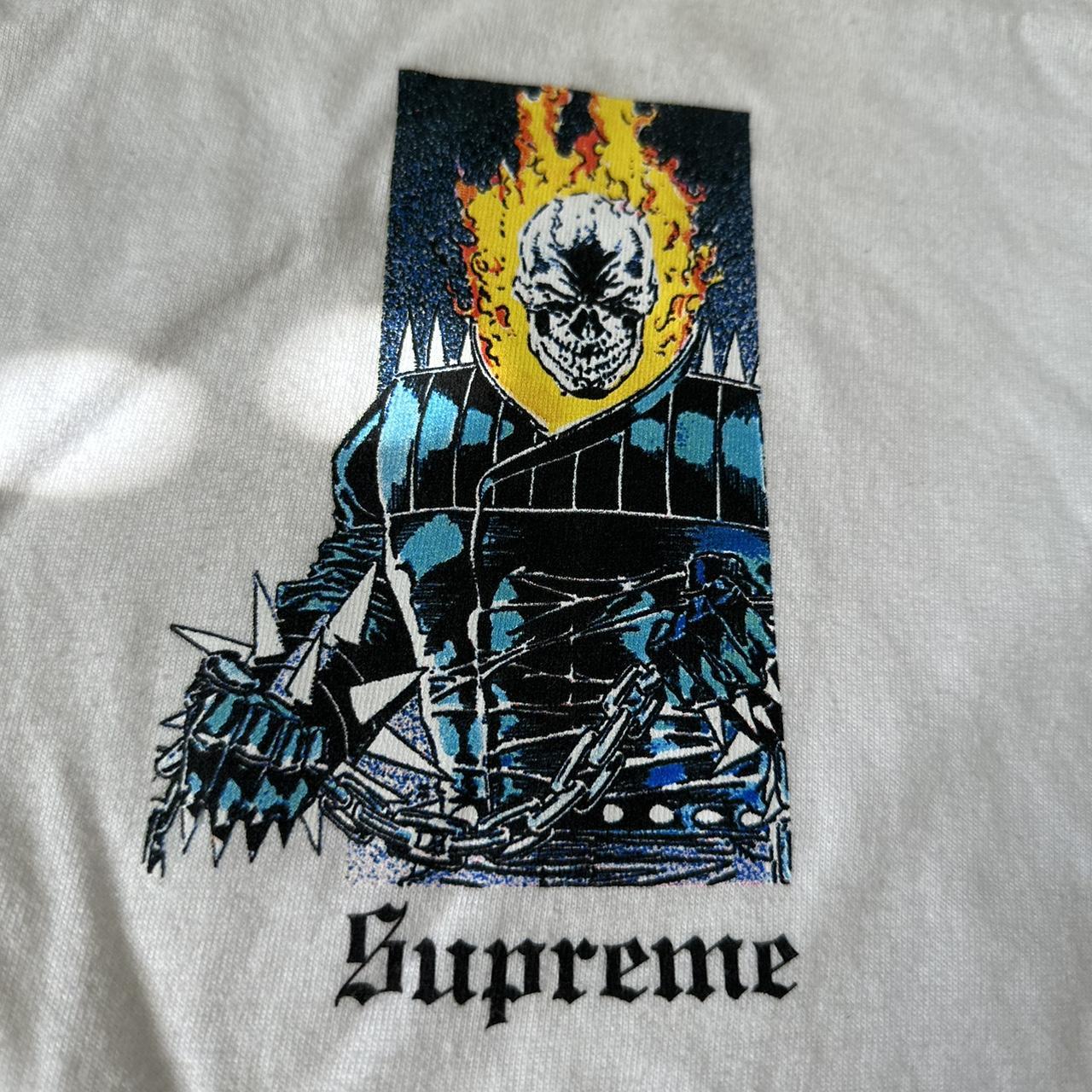 INSANE Supreme Ghost Rider t shirt In amazing... - Depop