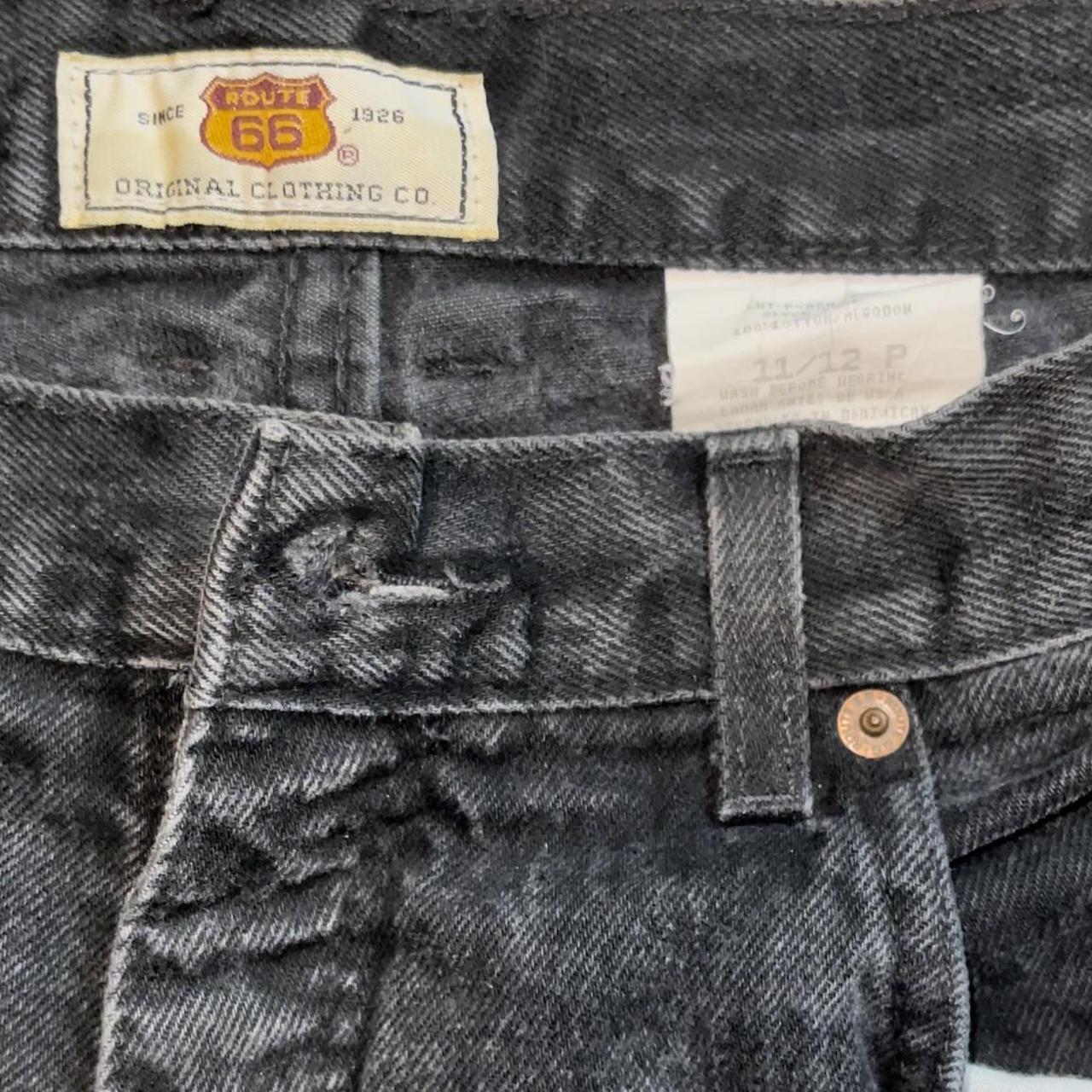 Super Cute Vintage Route 66 Black Jeans -perfect... - Depop