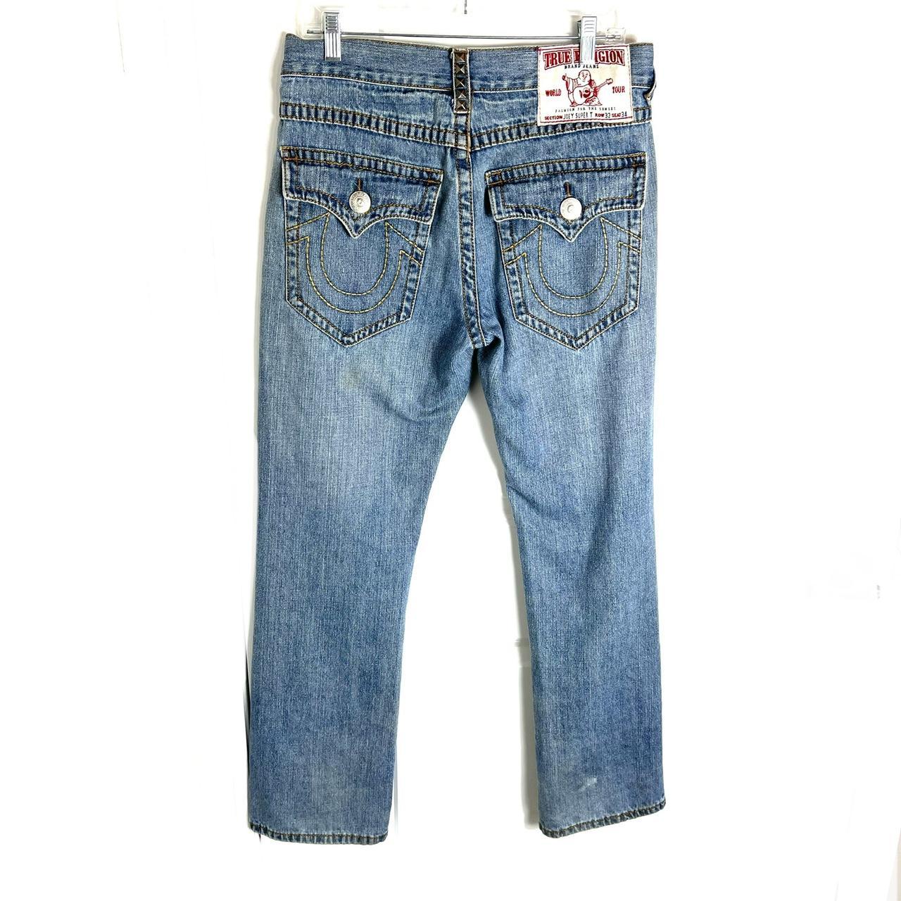 True Religion Studded Joey Super T Jeans In pre... - Depop