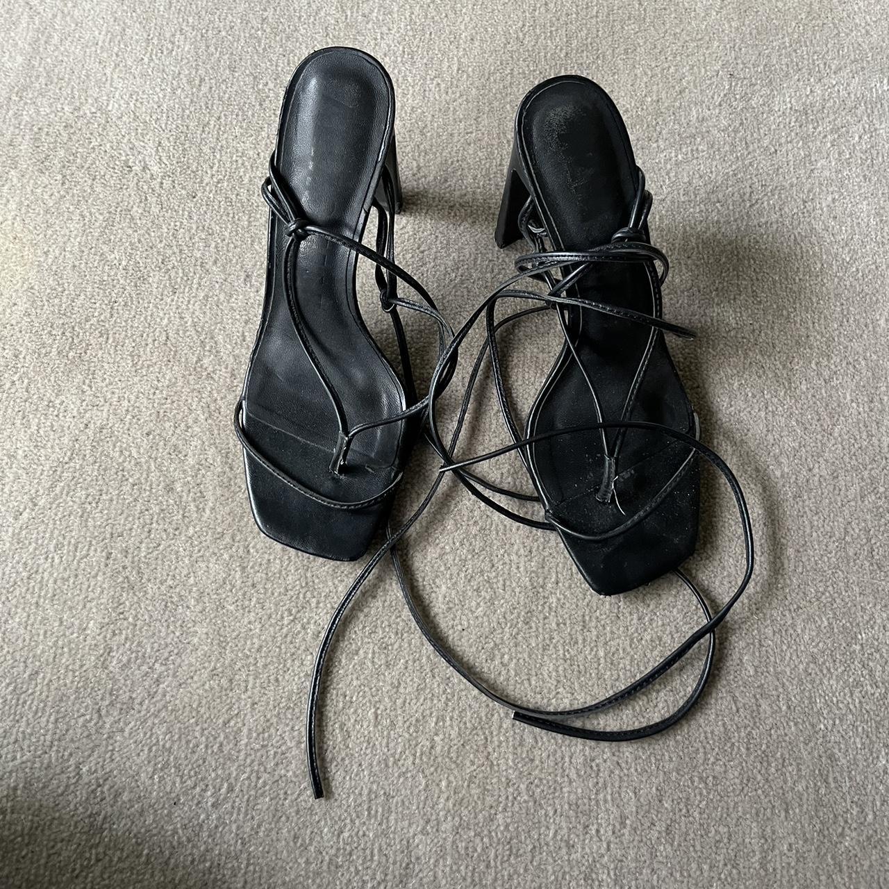 Alias Mae black strappy heels Worn a few times (as... - Depop