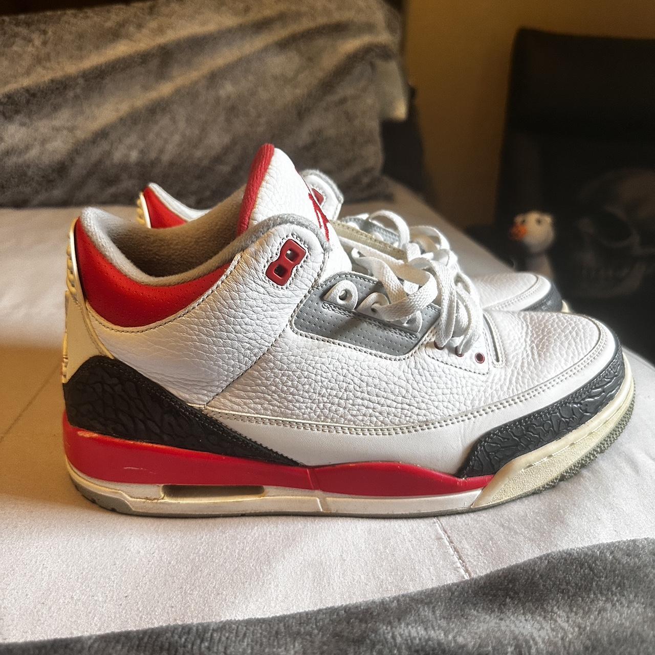 Air Jordan 3s fire red 2013 Size 10.5 No box Sole... | Depop