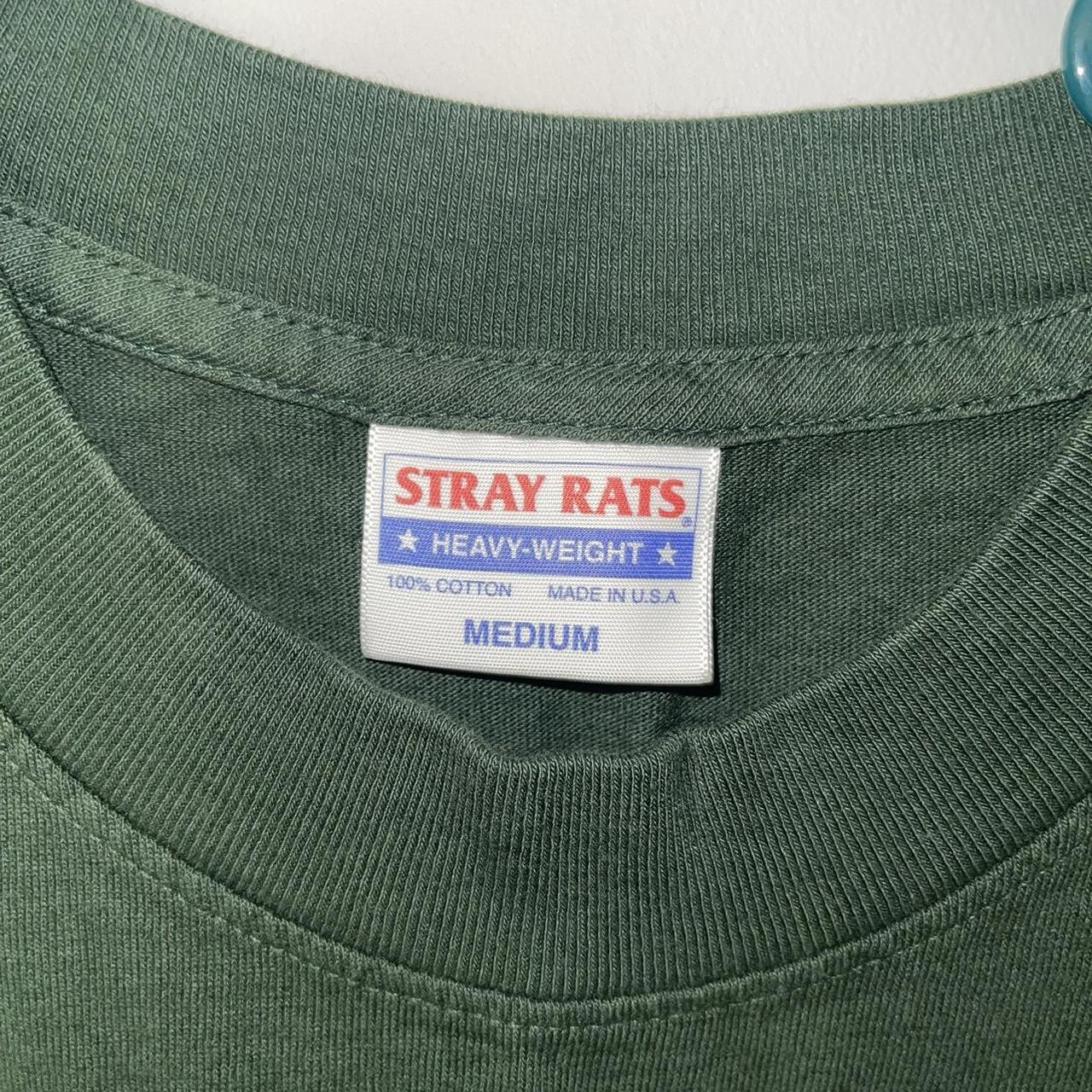 Stray Rats Dark Green T-Shirt • Never worn • Great... - Depop
