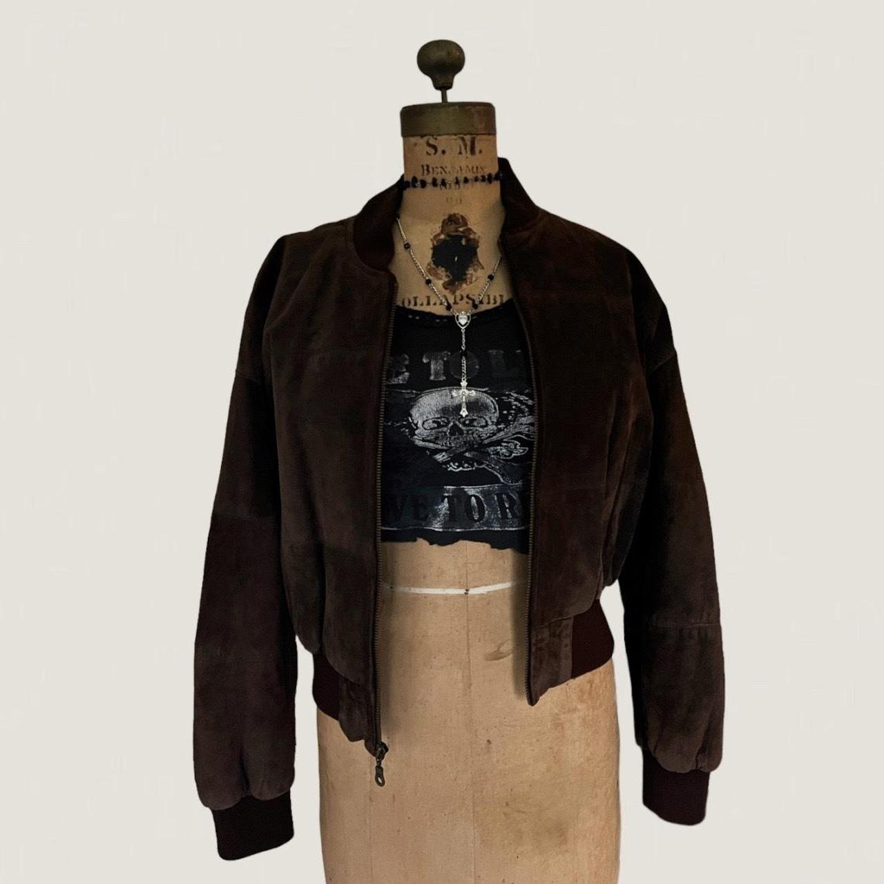 Vintage Suede Barney’s Bomber Jacket #suedebomber... - Depop