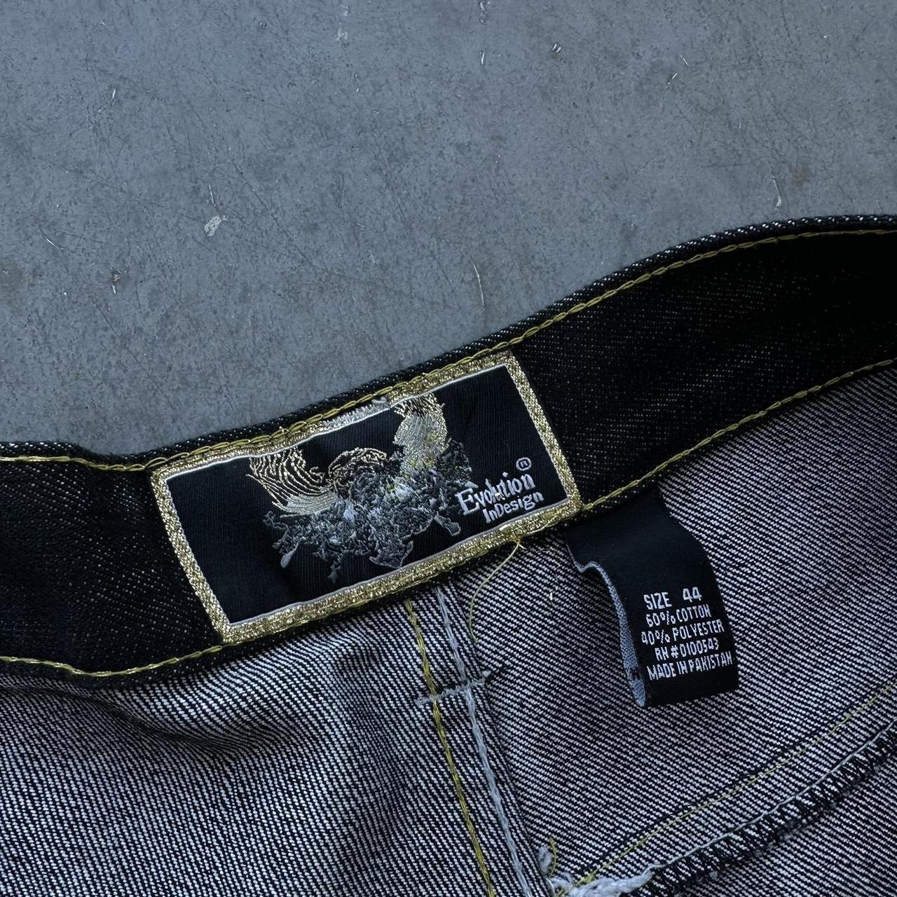 Crazy Vintage Y2K Evolution Jorts Baggy Wide Leg... - Depop