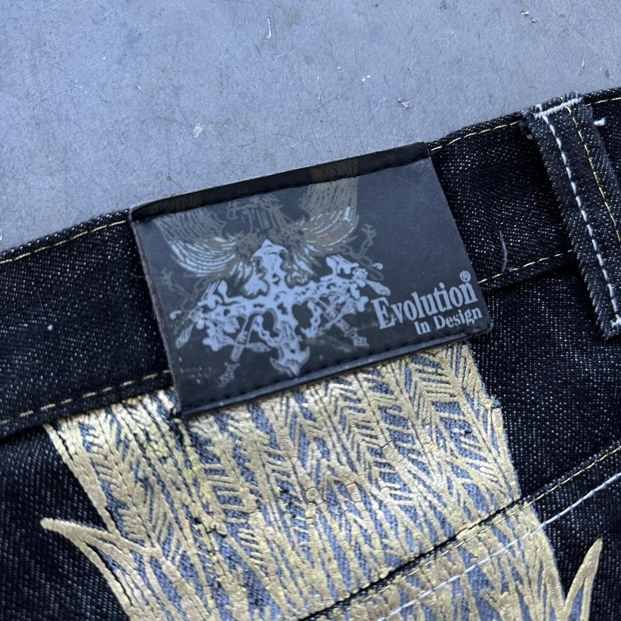 Crazy Vintage Y2K Evolution Jorts Baggy Wide Leg... - Depop