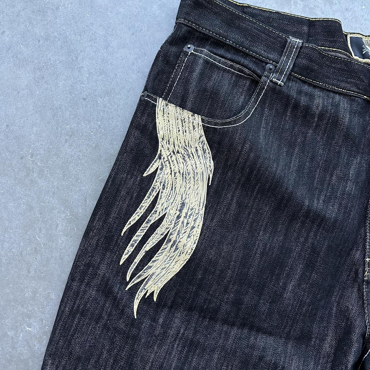 Crazy Vintage Y2K Evolution Jorts Baggy Wide Leg... - Depop