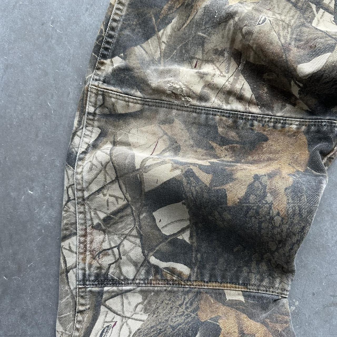 Crazy Vintage Y2K Realtree Camo Double Knee Pants... - Depop
