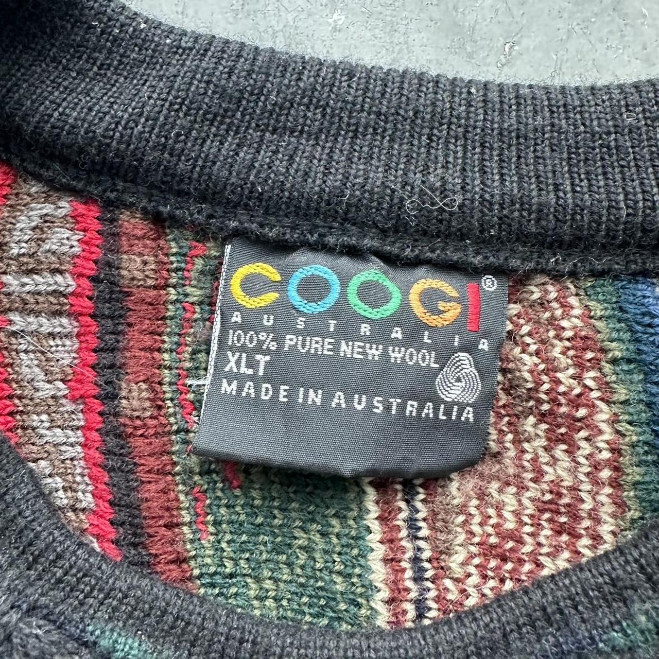 Vintage 90s Coogi Sweater 3D Knit Multicolor Pattern... - Depop