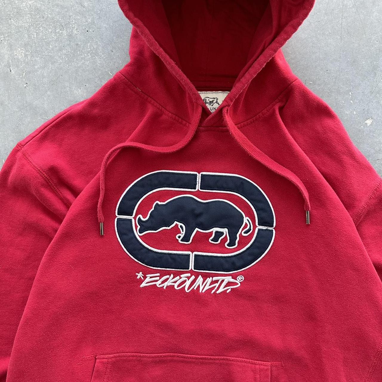 Vintage Y2K Ecko Unltd Hoodie Baggy Embroidered... - Depop