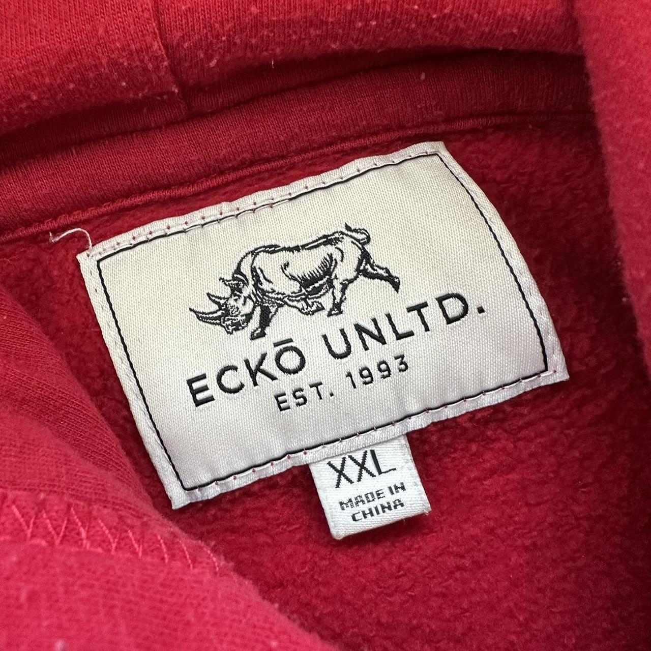 Vintage Y2K Ecko Unltd Hoodie Baggy Embroidered... - Depop