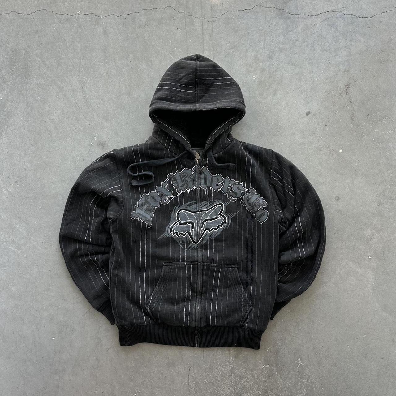 Vintage Y2K Fox Racing Sasquatch Hoodie Zip Up... - Depop