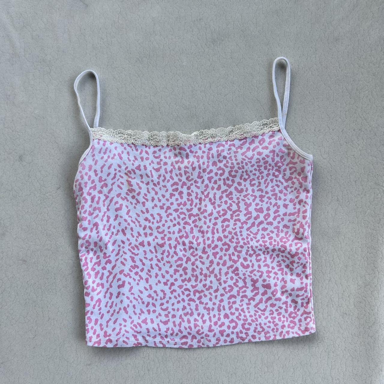 pink cheetah tank in perfect condition, never worn.... - Depop