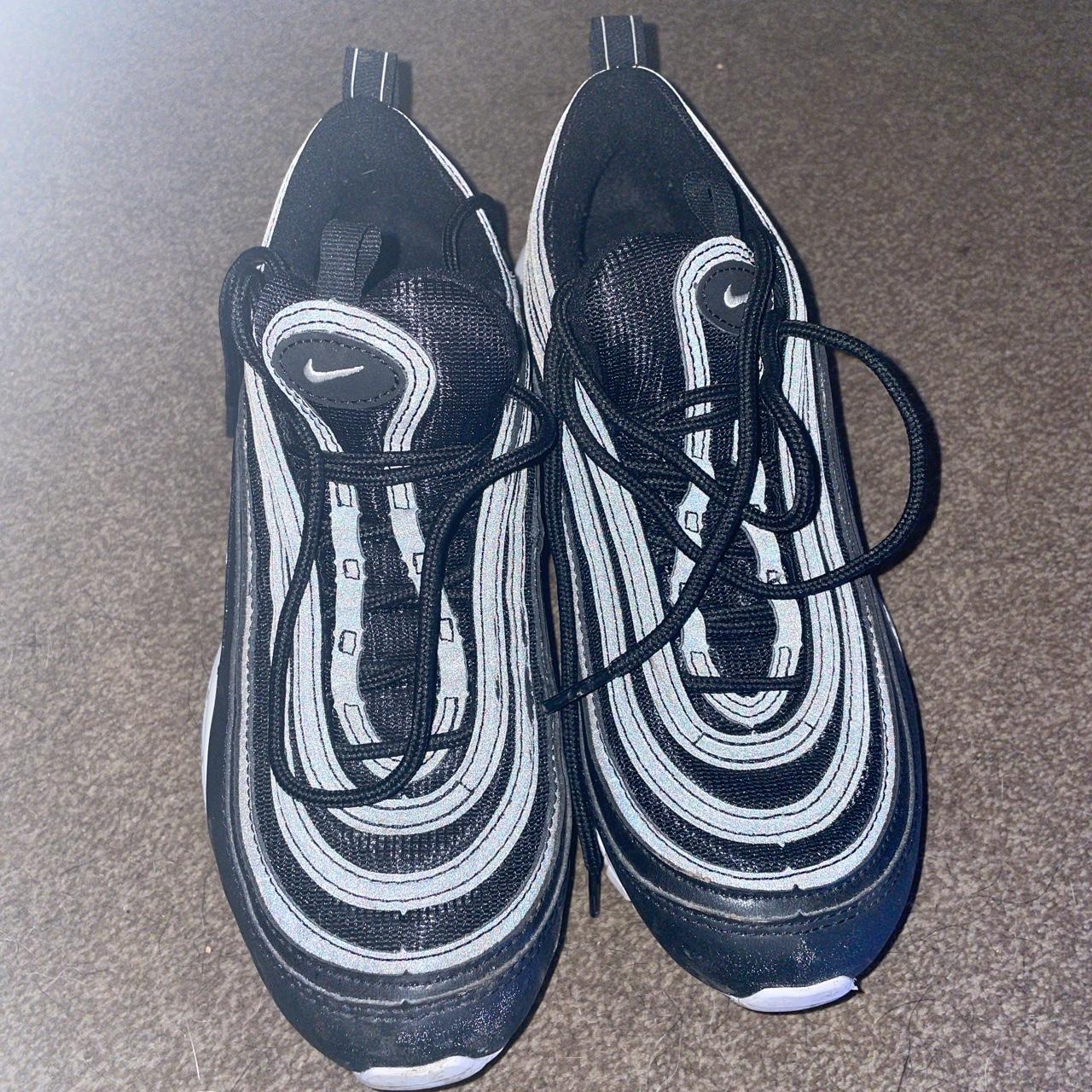black nike air max 97s second slide is with flash... - Depop