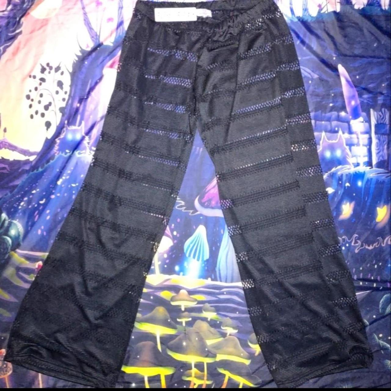 Goth Hollow Fishnet Pants Brand New, never used... - Depop