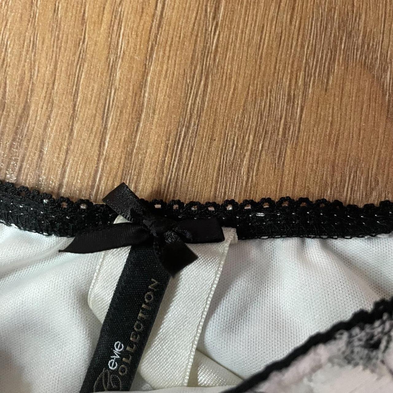 Evie collection white lace on top of material cami... - Depop