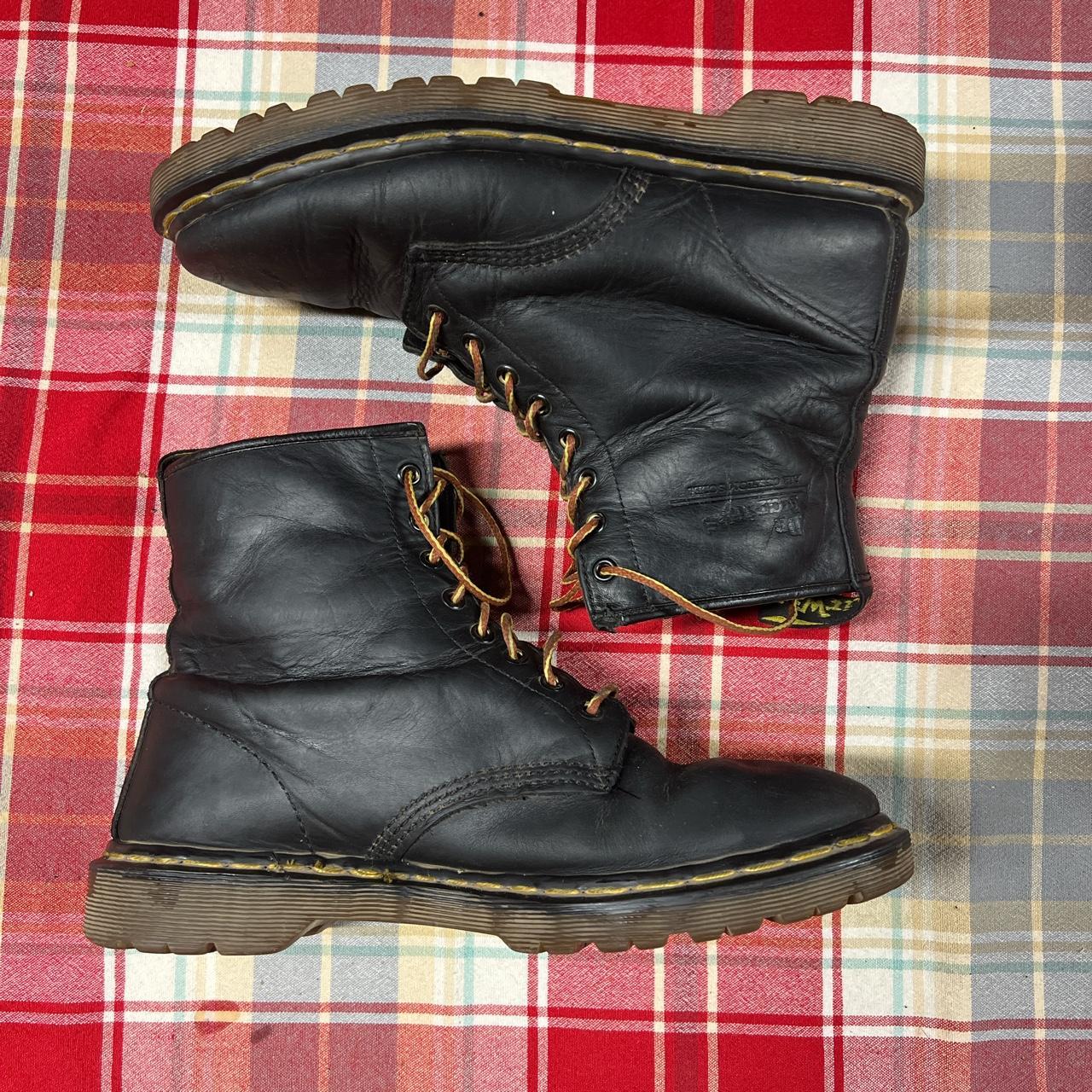 Vintage Doc Martens Made in England Size US 10 Black... - Depop