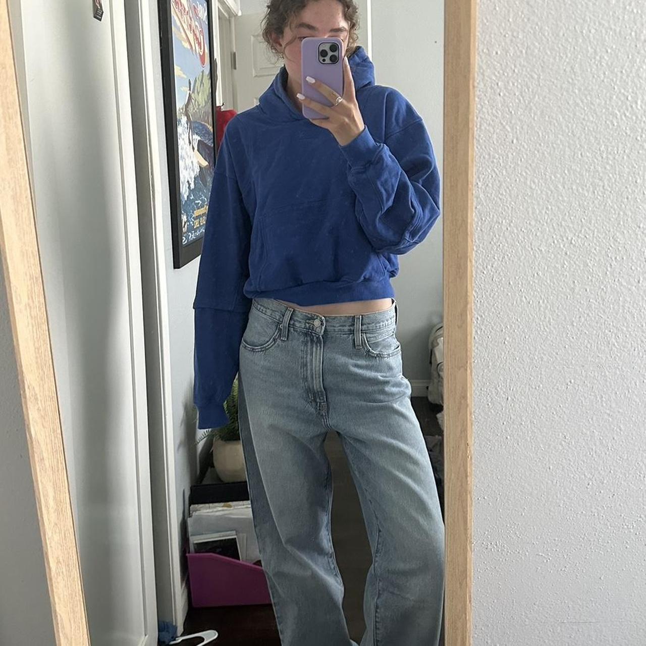 Liquid lagoon hoodie Size medium but has a sort of... - Depop