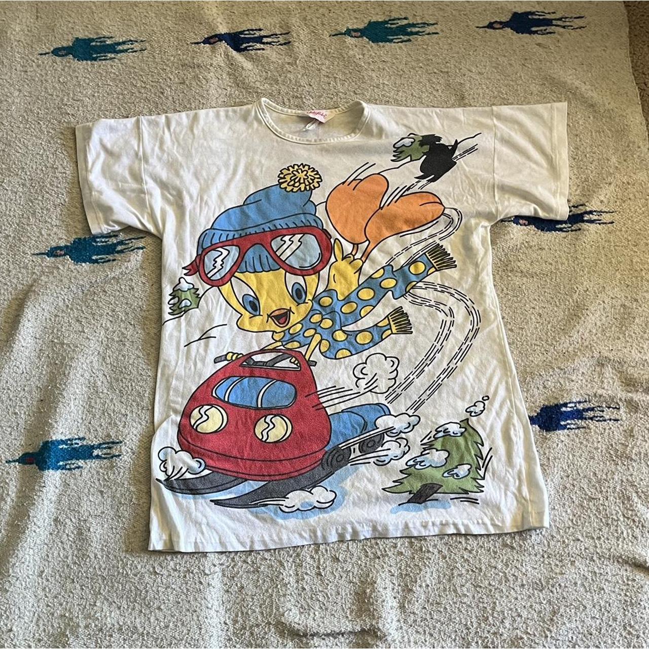 80s tweety tee XL Please Look at all photos and... - Depop