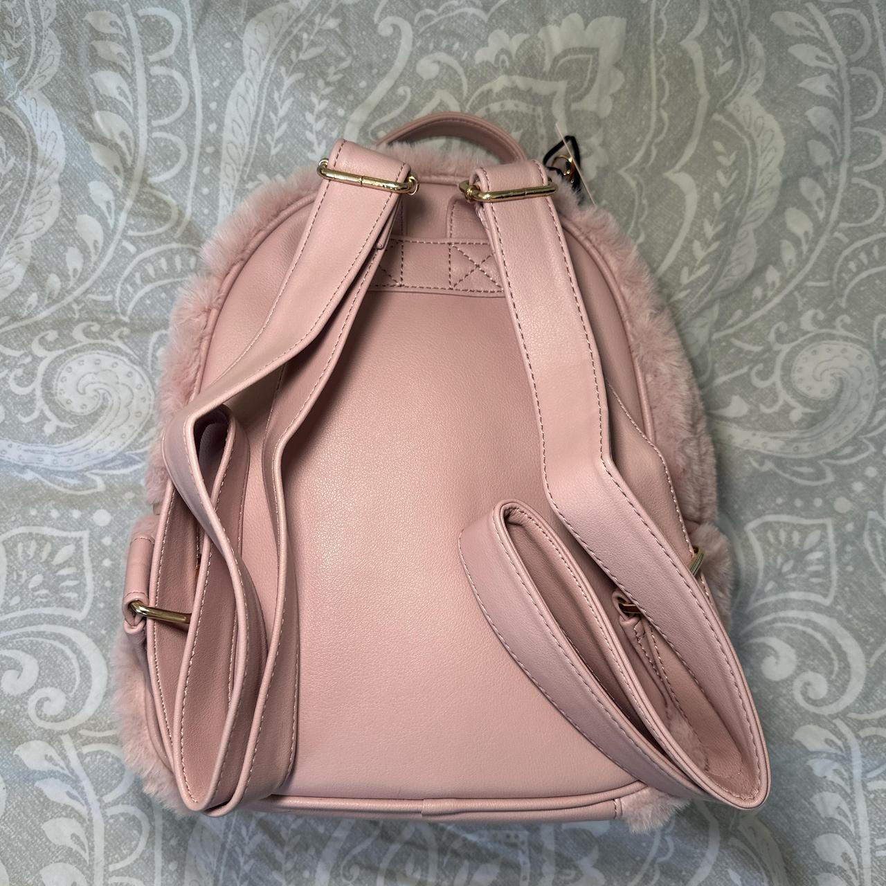 Juicy couture pink fluffy backpack ! #juicycouture... - Depop