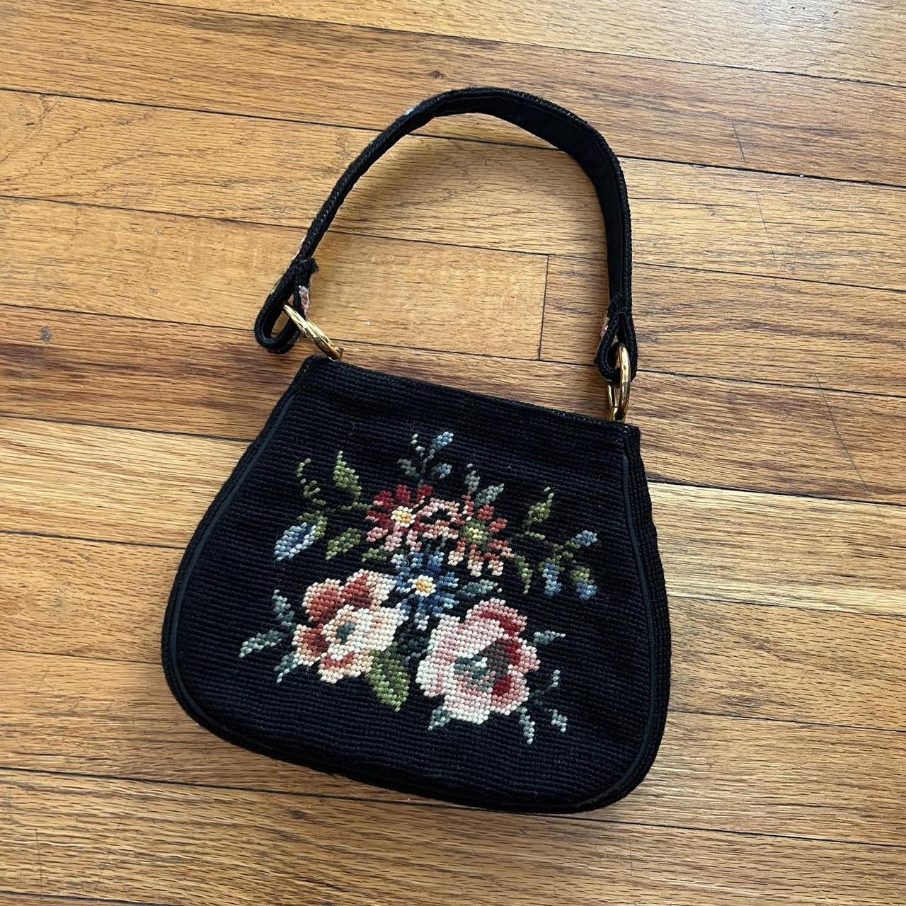 Vintage needlepoint bag Lovely true vintage handmade... - Depop