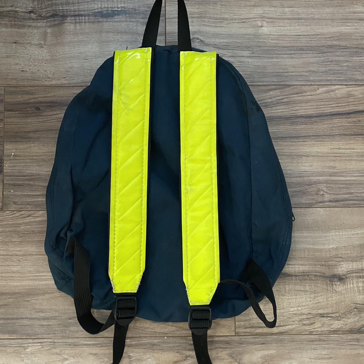Vintage 90’s Rave Club Backpack Reflective straps... - Depop