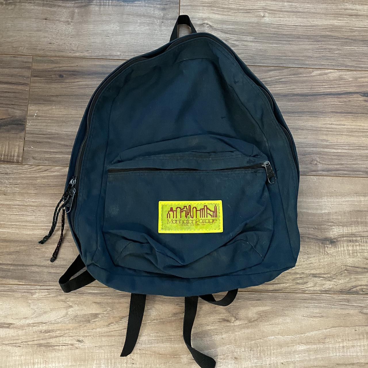 Vintage 90’s Rave Club Backpack Reflective straps... - Depop