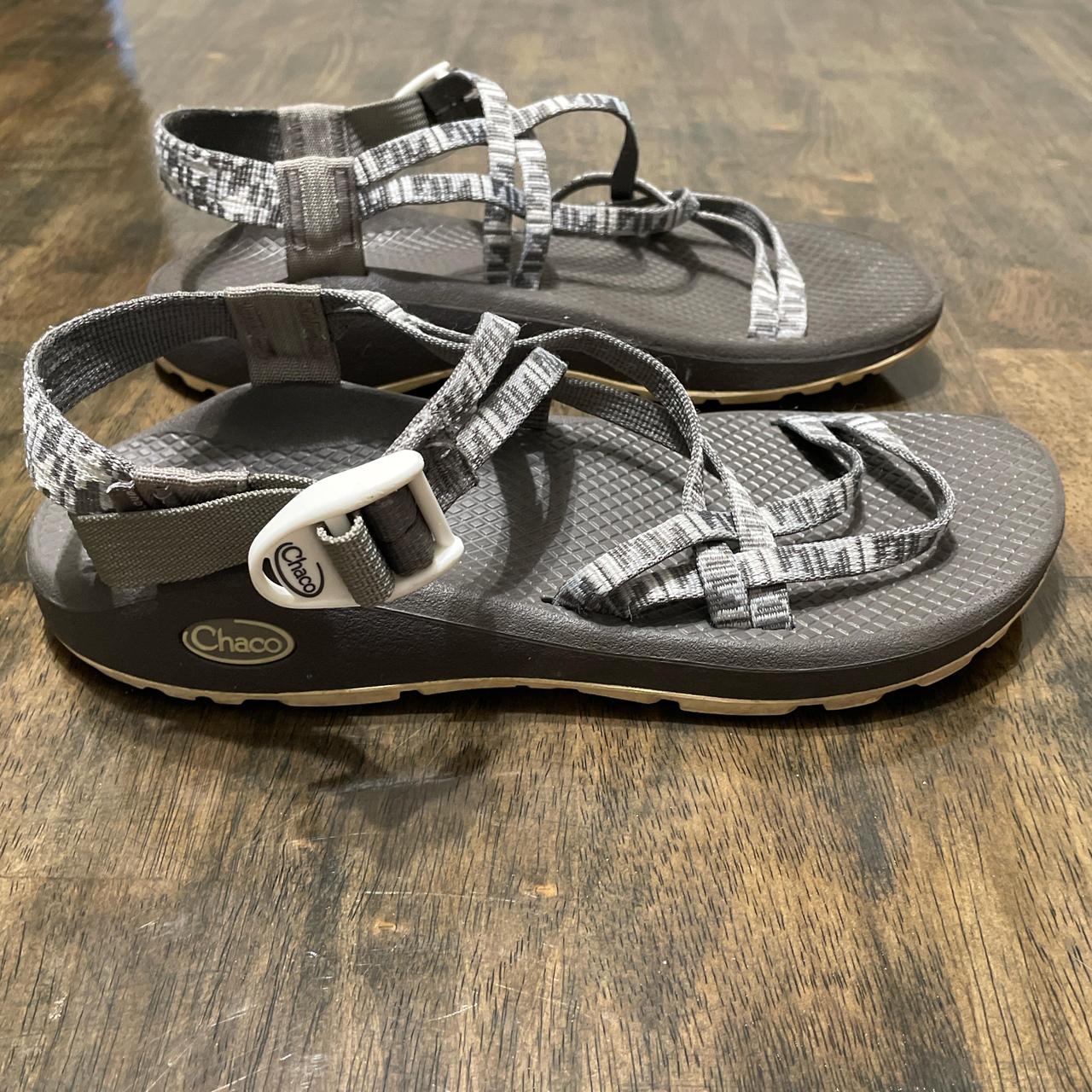 Essential Chaco Strap Sandals White Grey Colorway... | Depop