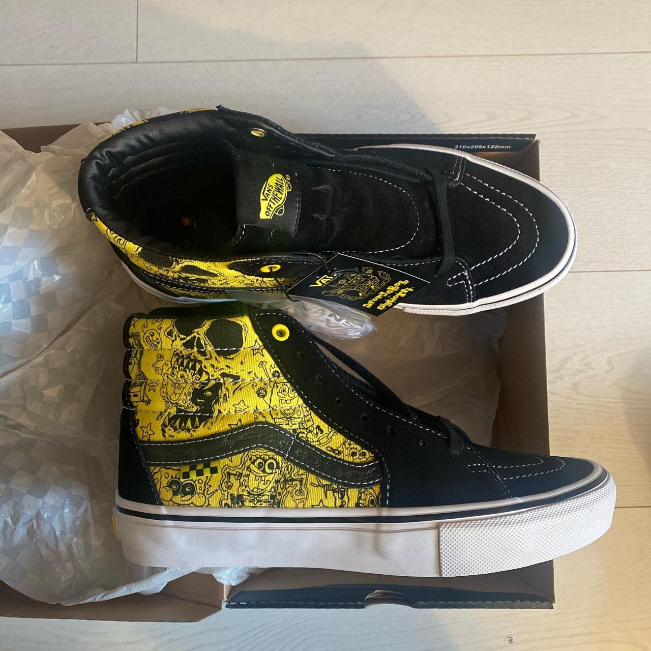 Vans X SpongeBob collaboration old skool skate hi... - Depop